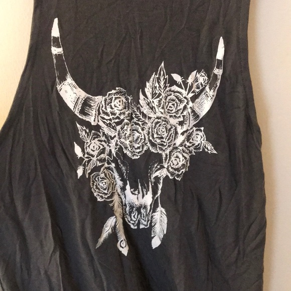 H&M | Tops | Nwt Skull Bull Boho Tank | Poshmark
